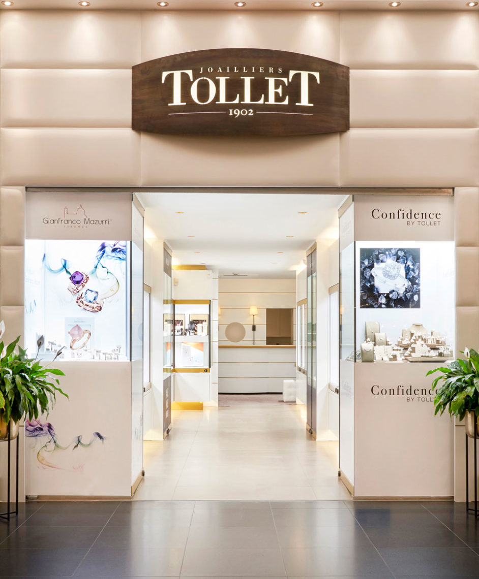 The Tollet Woluwé boutique has been transformed into a showcase of light